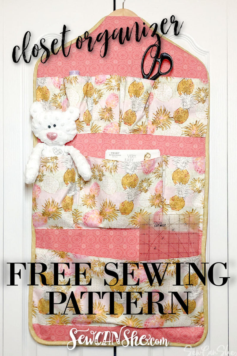 How to Sew a Closet Organizer with lots of pockets - Free Sewing Patte ...